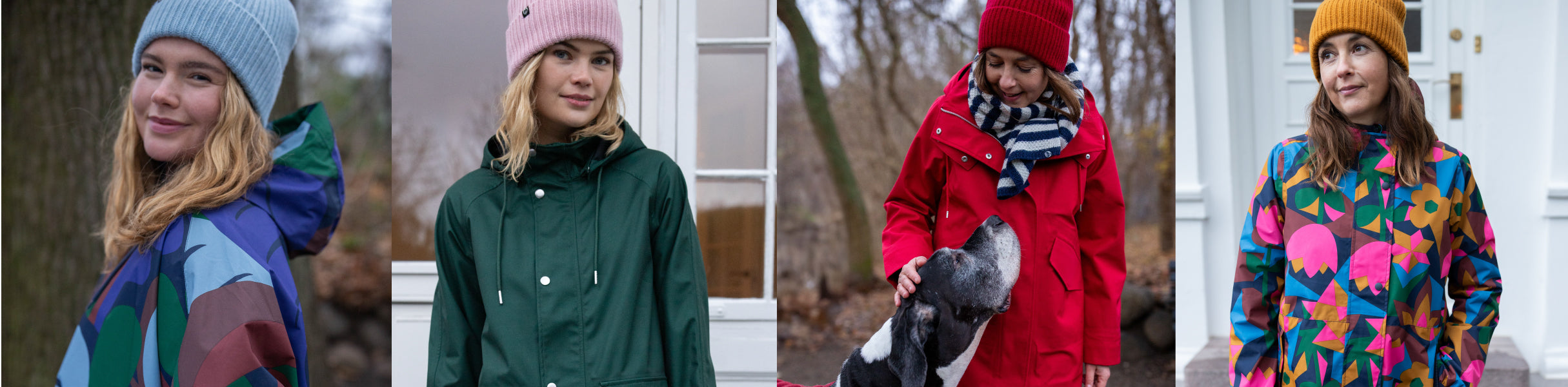 Raincoats from Danish Danefæ. We are raincoat experts!