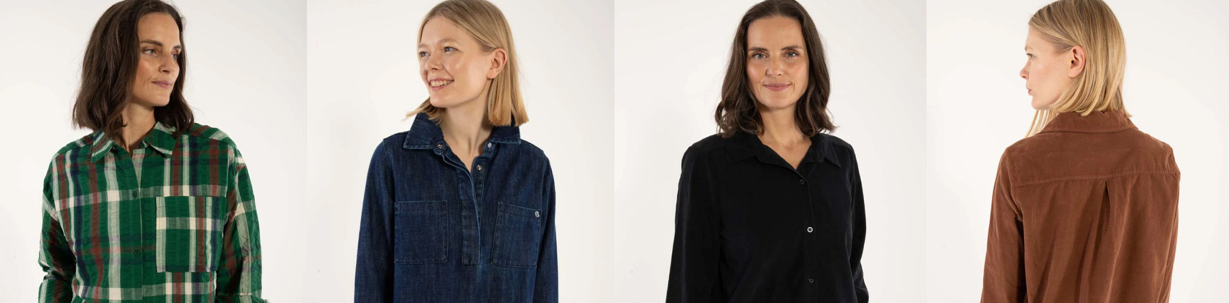 Skjorter til kvinder i smukke farver. Køb på den officielle Danefæ webshop.